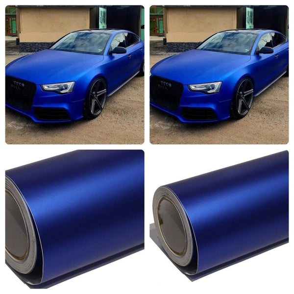 Blue Satin Chrome Matt Metallic Car Wrapping | Skywrap