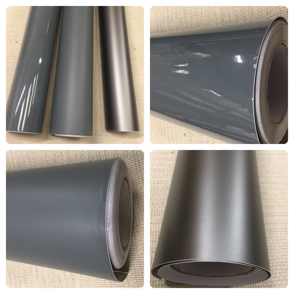 Matte Dark grey NARDO GREY Gloss Matte Fiber Vinyl wrap Film DIY Water